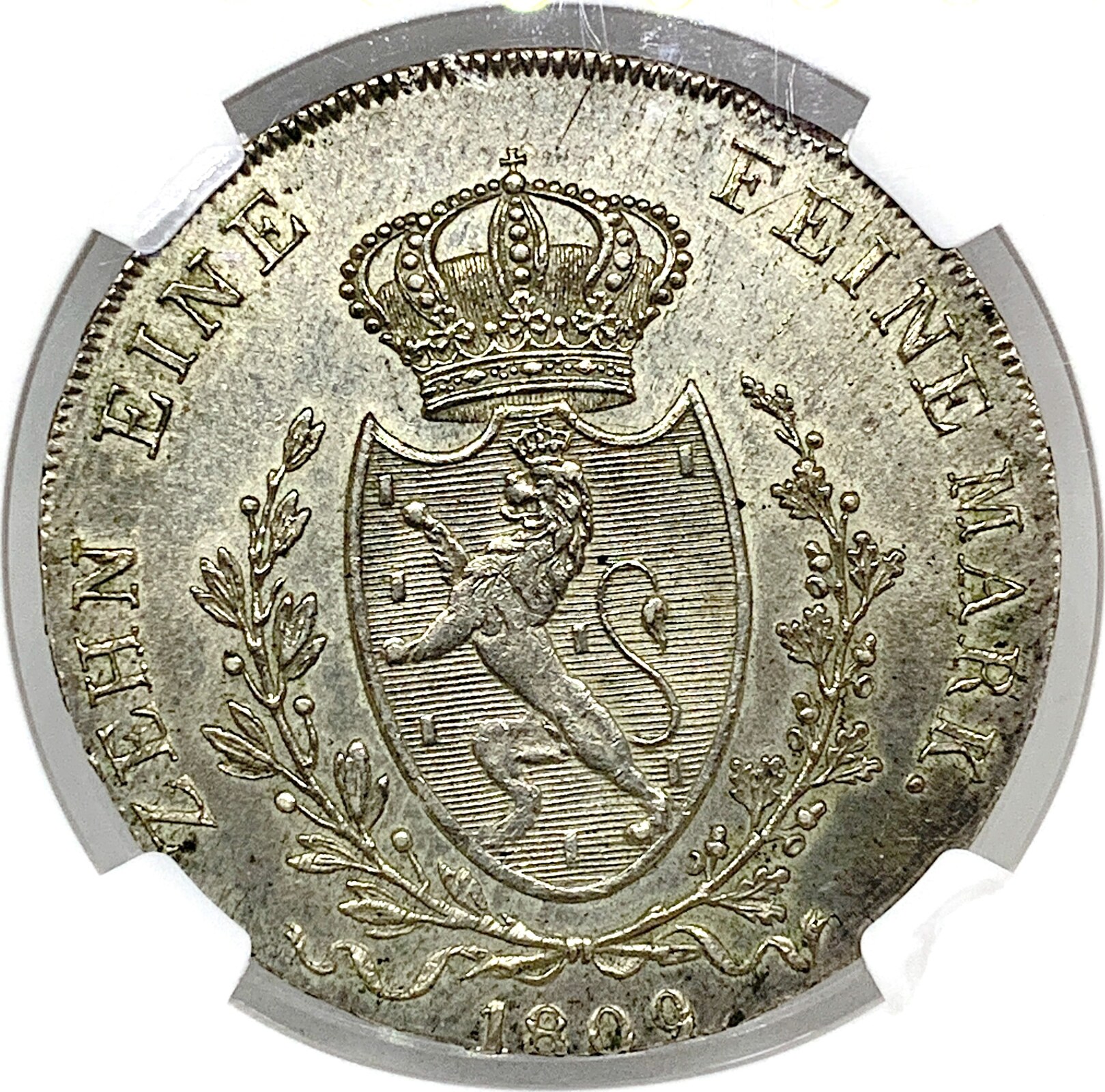 GERMANY TALER 1809 L Friedrich Wilhelm (1788-1816). NGC MS 62 | MA-Shops