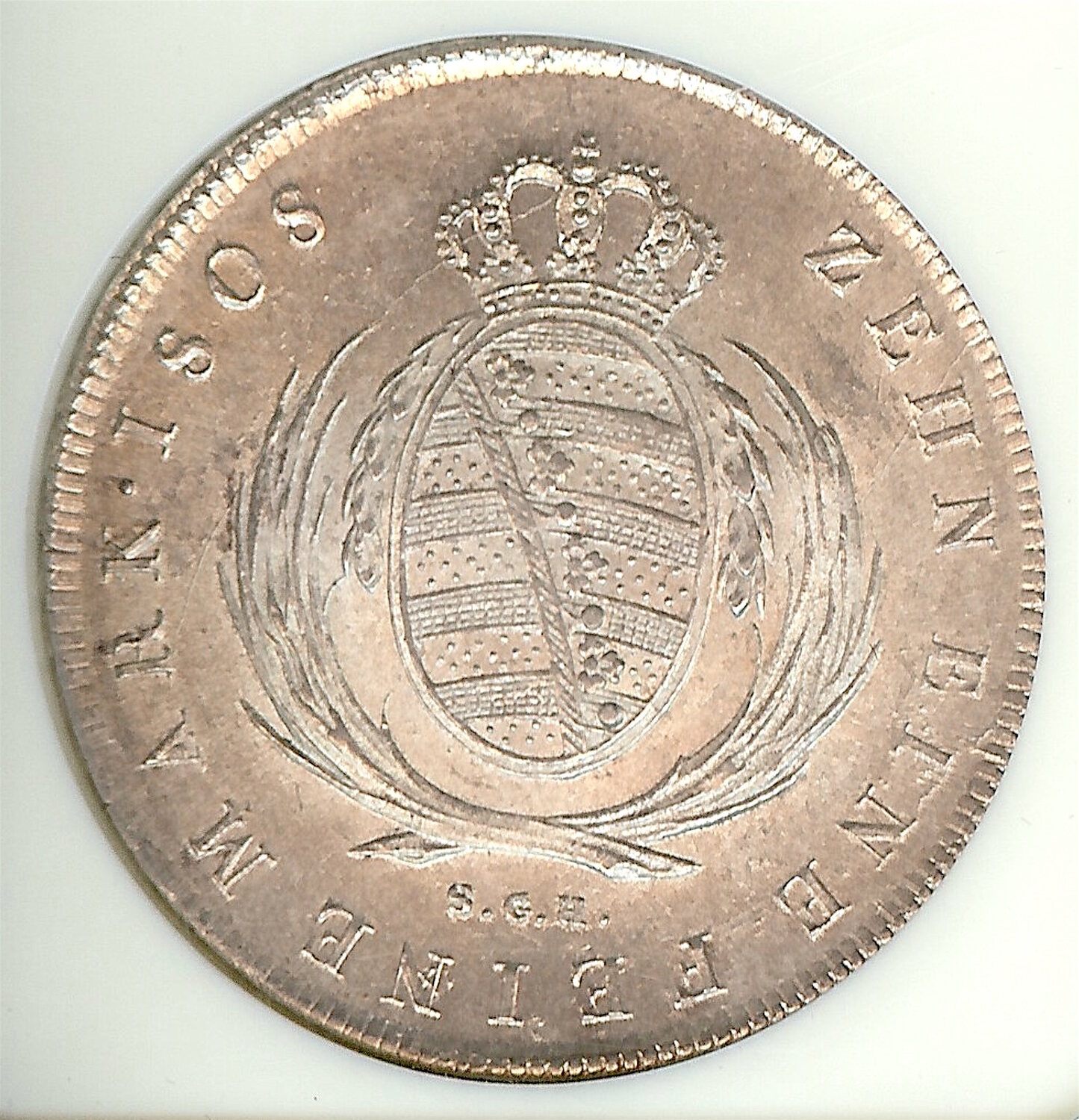 GERMANY TALER 1808 SGH Friedrich August (1763-1827). NGC MS 63 | MA-Shops