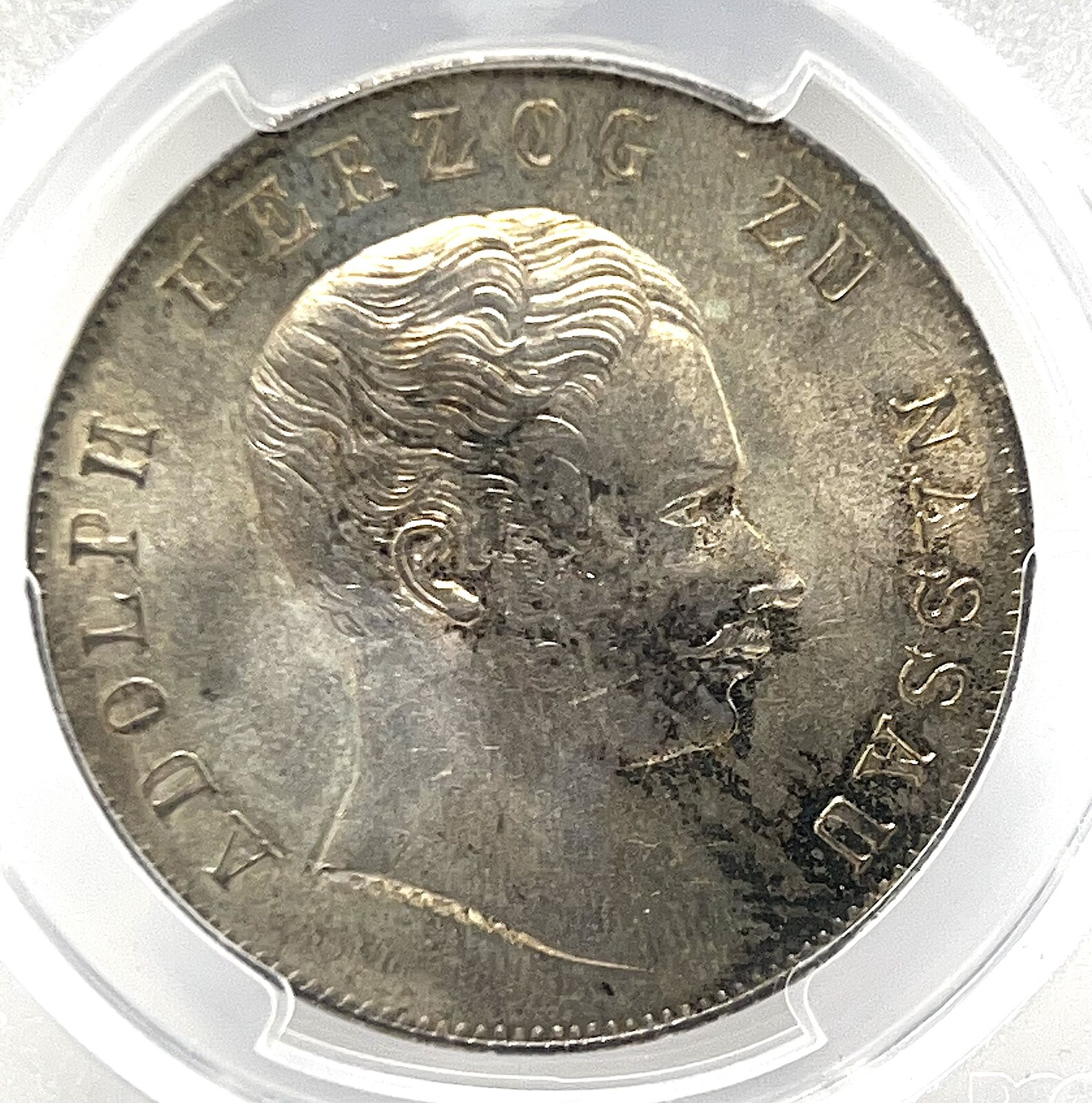 Nassau 2 Gulden 1846 Adolph (1839-1866). MS66 | MA-Shops