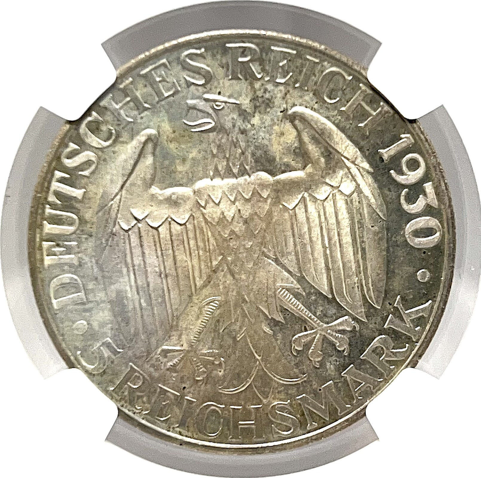 GERMANY 5 Mark 1930J German Republic (1919-1933). NGC PF 65 | MA-Shops