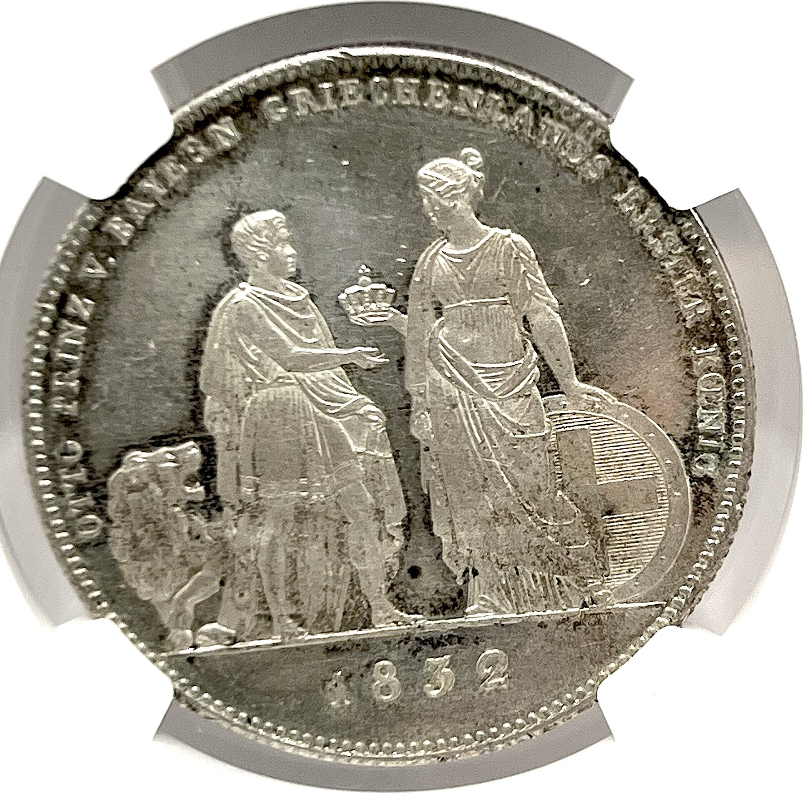 GERMANY TALER 1832 Ludwig I (1825-1848). NGC MS 63 | MA-Shops