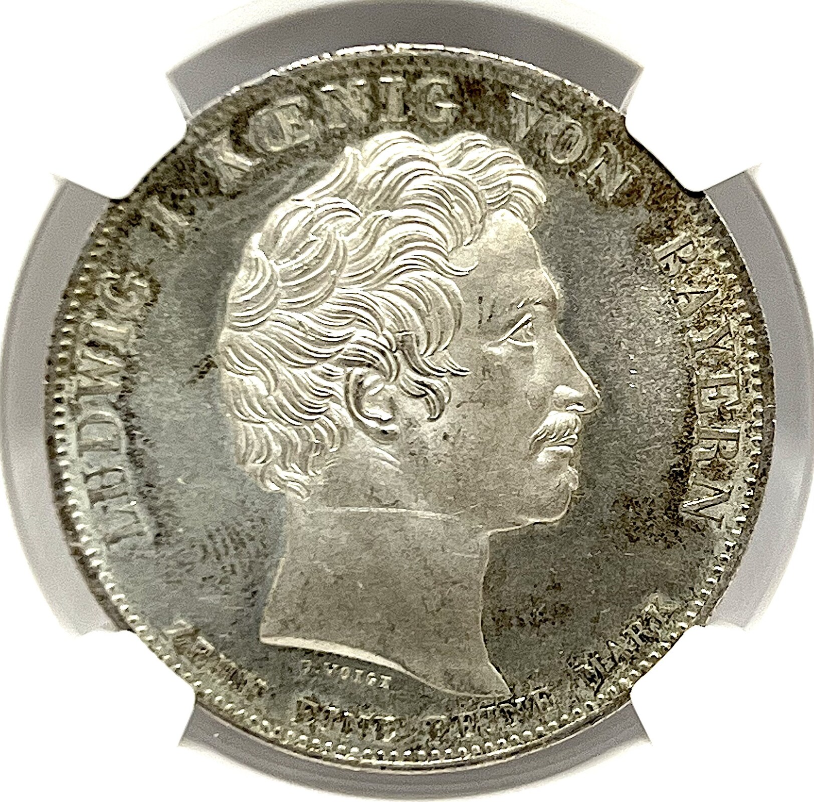 GERMANY TALER 1832 Ludwig I (1825-1848). NGC MS 63 | MA-Shops