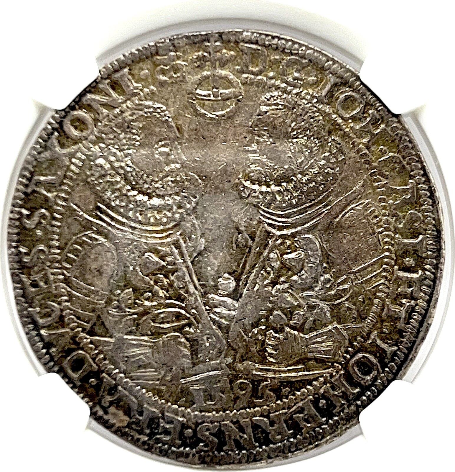 GERMANY TALER 1595 Johann Casimir and Johann Ernst II (1572-1633). NGC ...