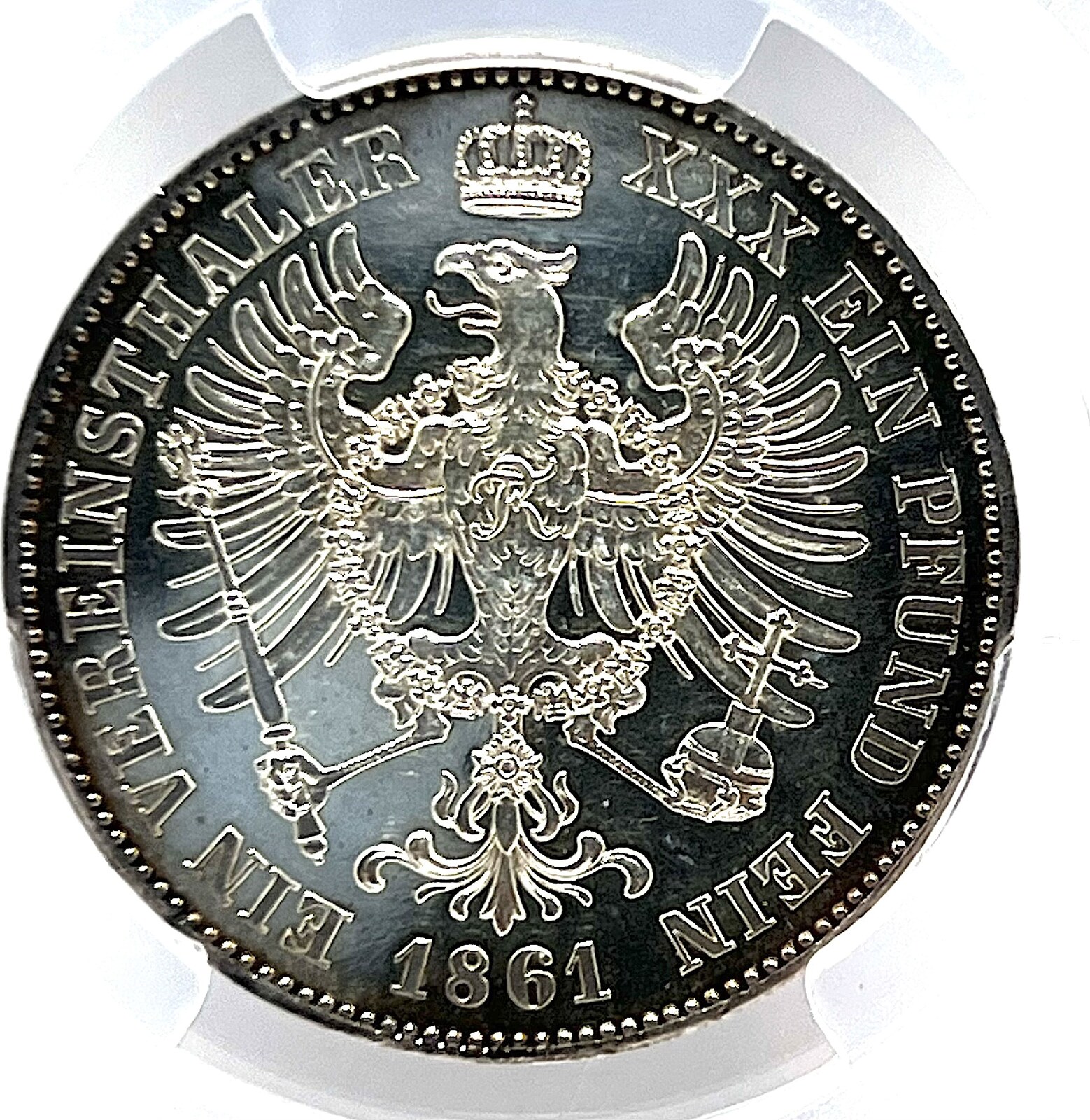 Prussia Thaler 1861 Wilhelm I (1861-1888). PR 63 CAM | MA-Shops