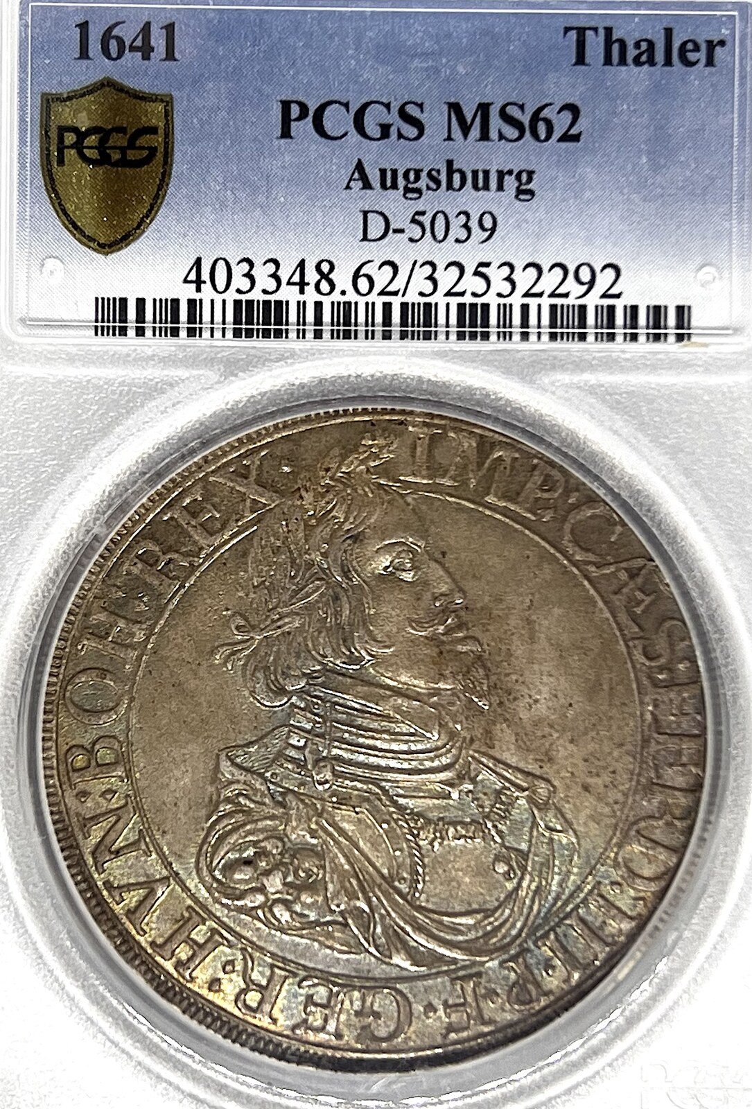 Augsburg Thaler 1641 Ferdinand III MS62 | MA-Shops