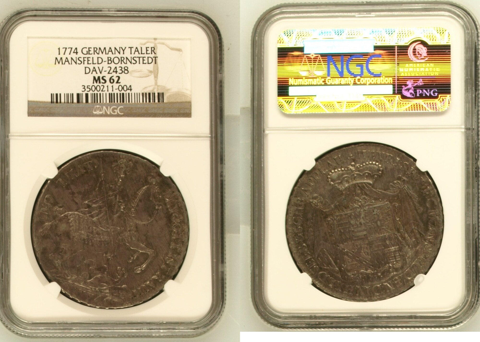 GERMANY TALER 1774 Henry, Prince of Fondi (1717-1780). NGC MS 62 | MA-Shops