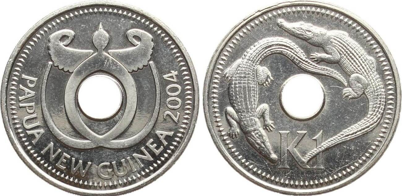 Papua Neu-Guinea 1 Kina 2004 stgl | MA-Shops