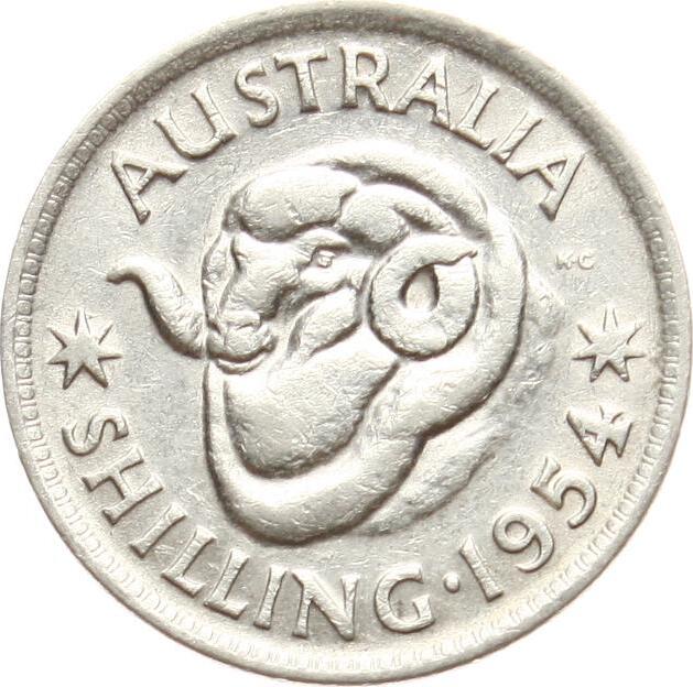 Australien 1 Shilling 1954 Elisabeth II. ss- | MA-Shops