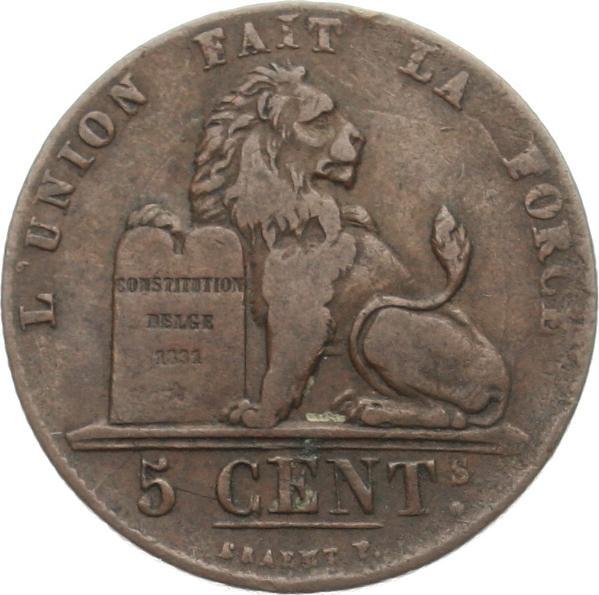 Belgien 5 Centimes 1842 Leopold I., 1831-1865 ss- | MA-Shops