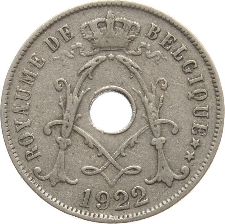 Belgien 25 Centimes 1922 Albert I., 1909-1934 ss | MA-Shops