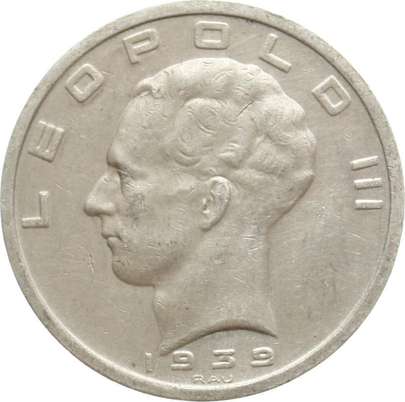 Belgien 50 Francs 1939 Leopold III., 1934-1951 ss | MA-Shops