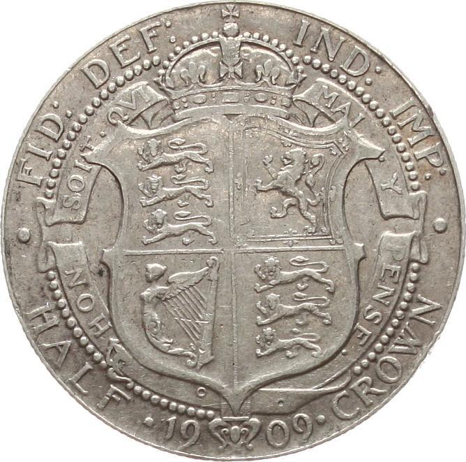 Großbritannien Half Crown 1909 Edvard VII. ss | MA-Shops