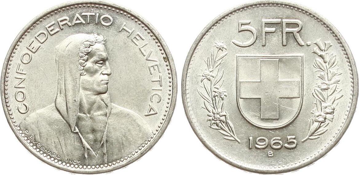 Schweiz 5 Franken 1965 vz | MA-Shops