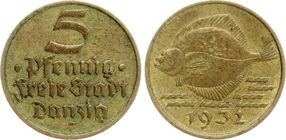 Danzig 5 Pfennige 1932 ss | MA-Shops