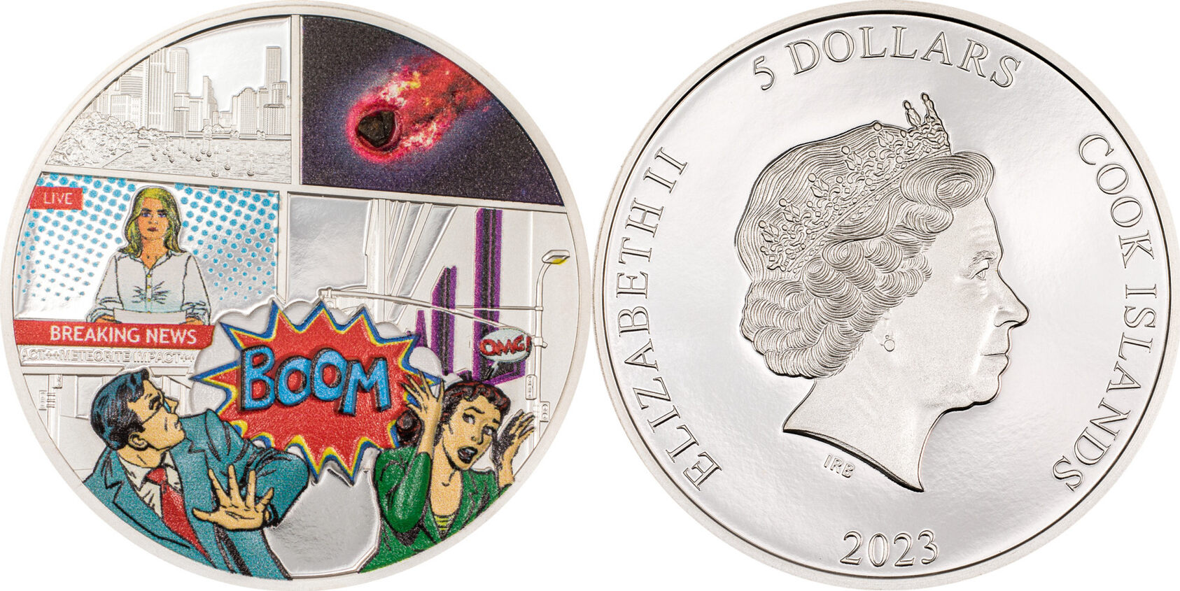 5 Dollar 1 OZ Tenham Meteorite Cook Islands 2023 PP | MA-Shops