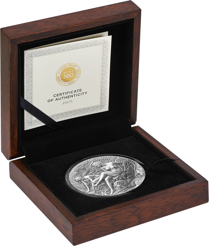 Kamerun 2000 Francs 2 OZ Celestial Beauty - Resting Diana 2025 AF | MA ...