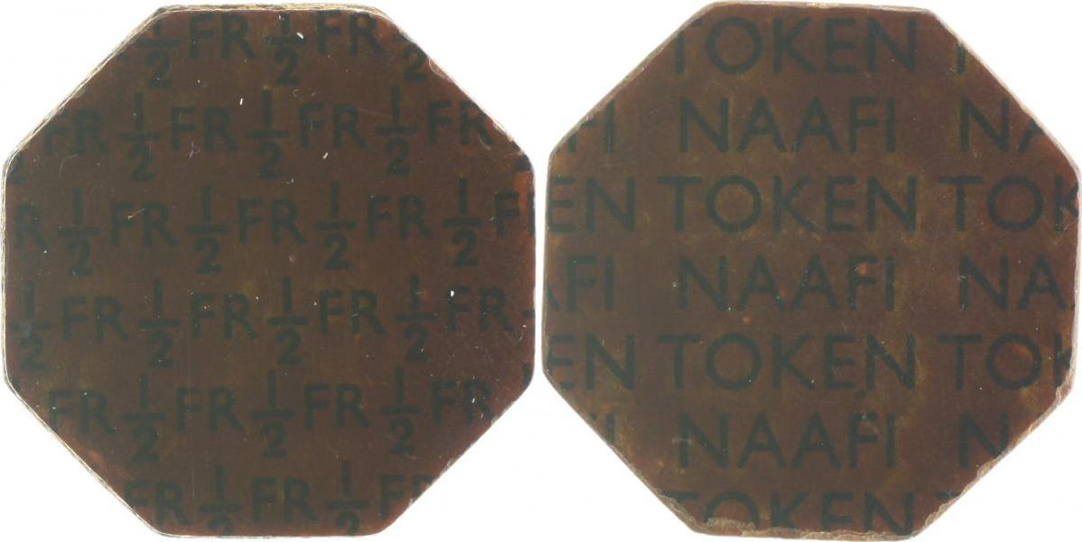 Großbritannien 1/2 Franc (NAAFI TOKEN) o.J. Georg VI. 1936-1952 | MA-Shops