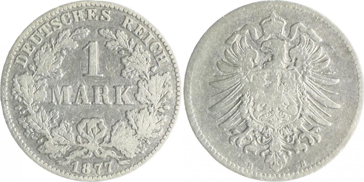 Kaiserreich 1 Mark 1877 B s | MA-Shops
