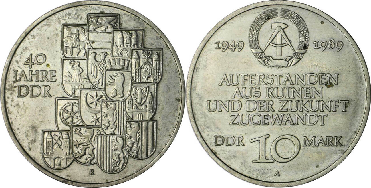 10 Mark 1989 A 40 Jahre DDR vz | MA-Shops