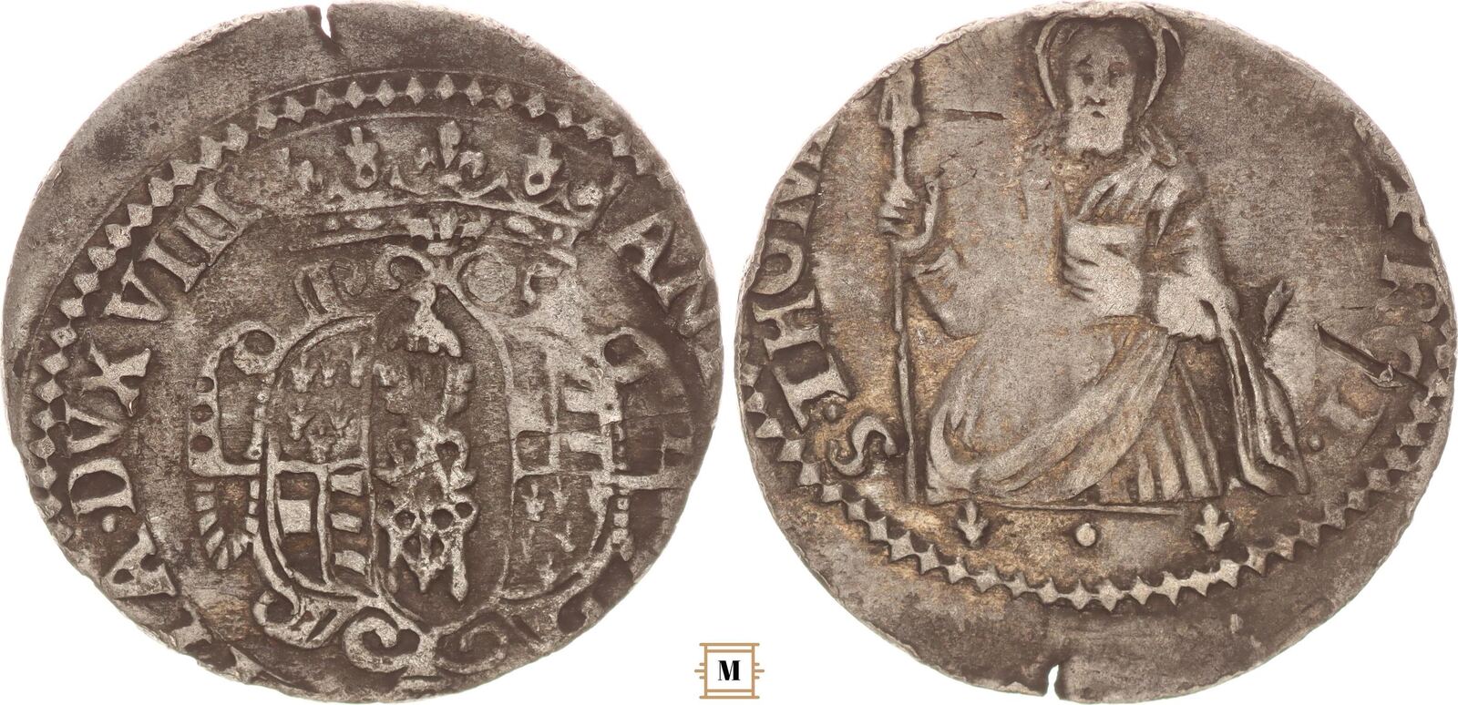 Italy Lira (1727-1731) ND Parma, Antonio Farnese | MA-Shops
