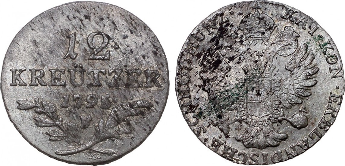 Austria 12 kreuzer 1795 Franz II. F XF+ | MA-Shops
