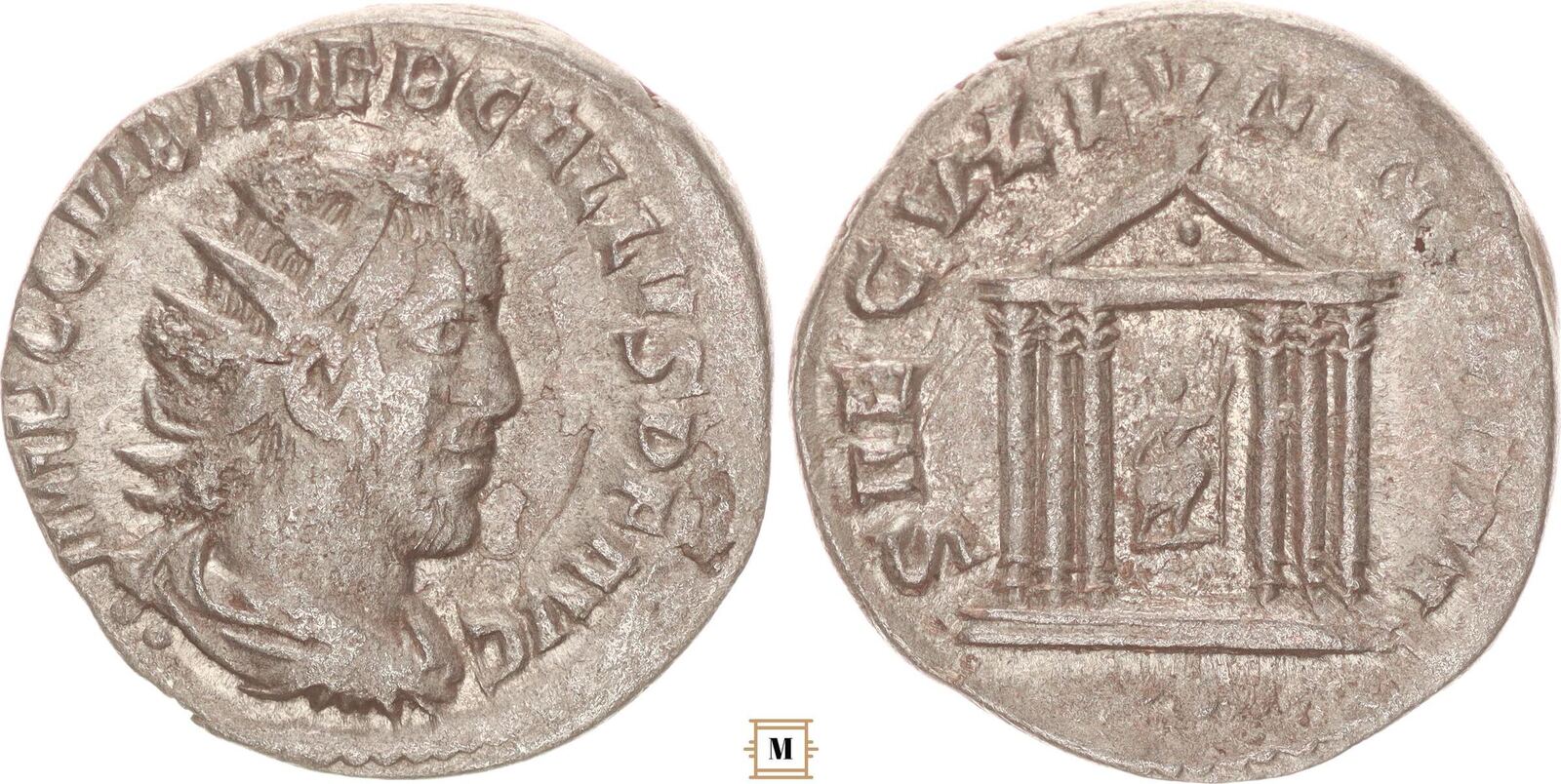 Roman Empire Antoninianus 251-253 Trebonianus Gallus, SAECVLLVM NOVVM ...