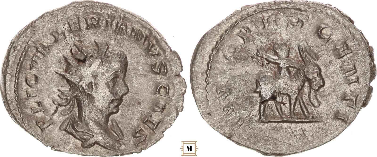 Roman Empire AR Antoninianus 253-268 Valerian II. as Caesar, IOVI ...