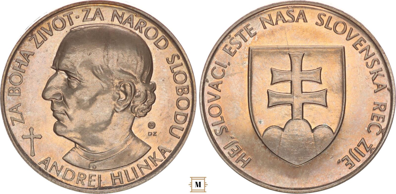 Slovakia silver medal after 1933 Andrej Hlinka | MA-Shops