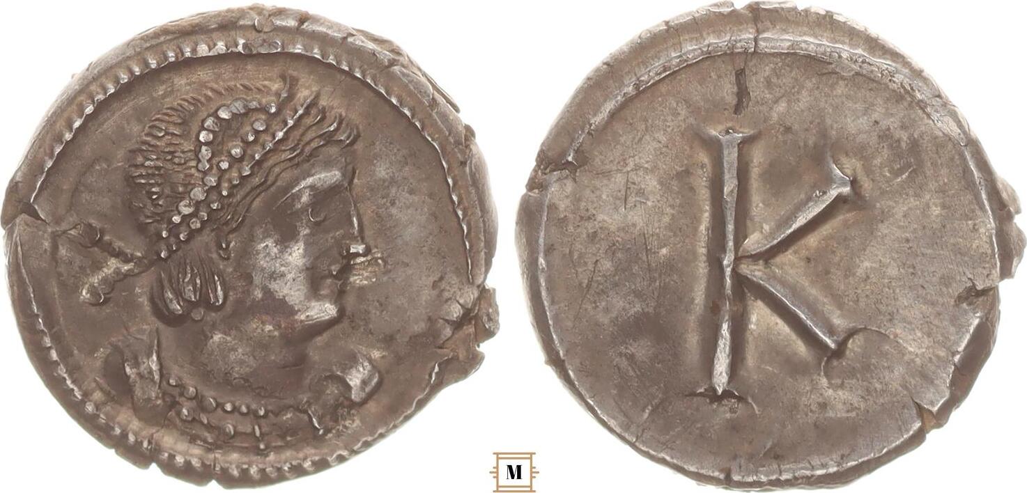 Roman Empire 1/3 siliqua c. 330 Fausta, Constantinople, RR! | MA-Shops