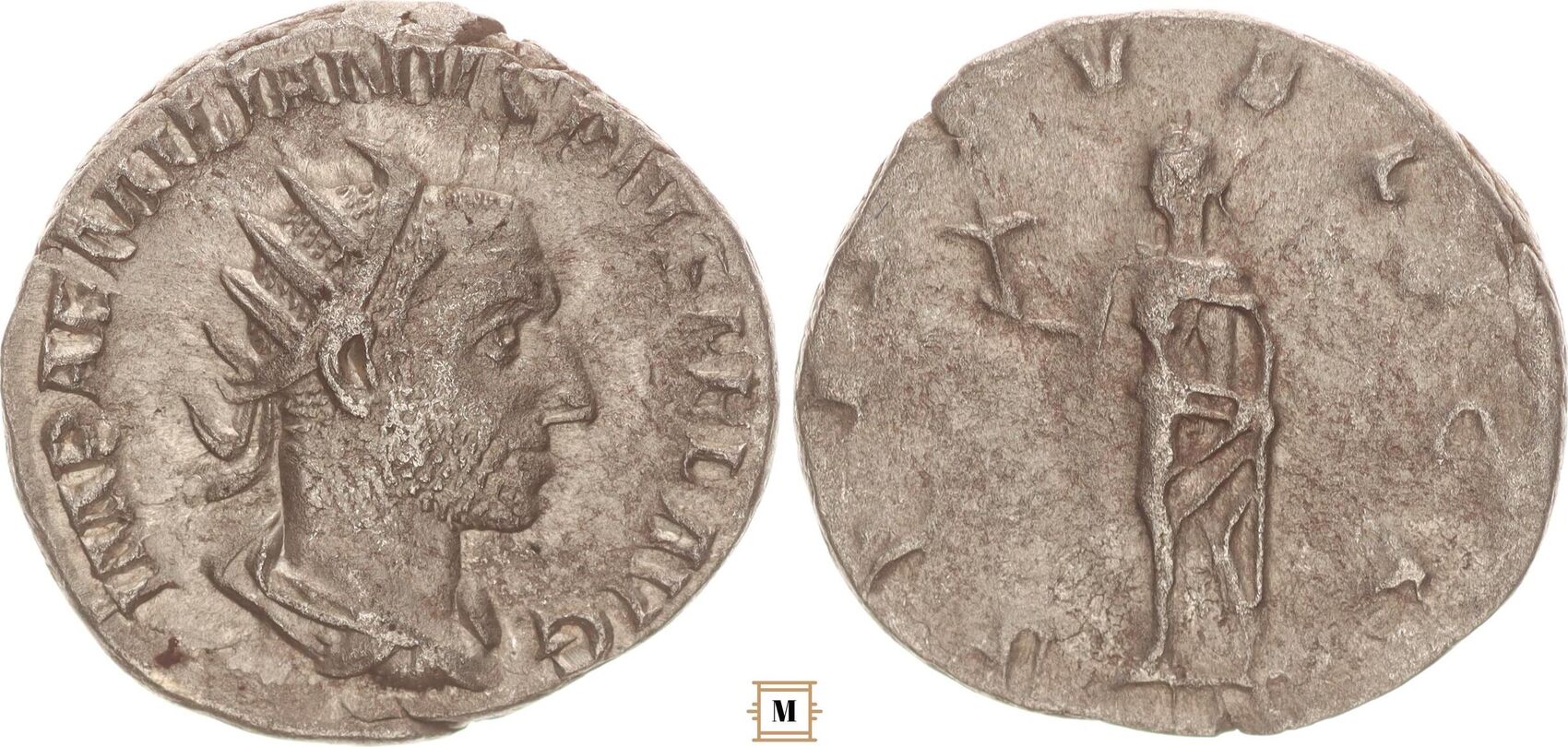 Roman Empire Antoninianus 253 Aemilianus, SPES PVBLICA, Spes advancing ...