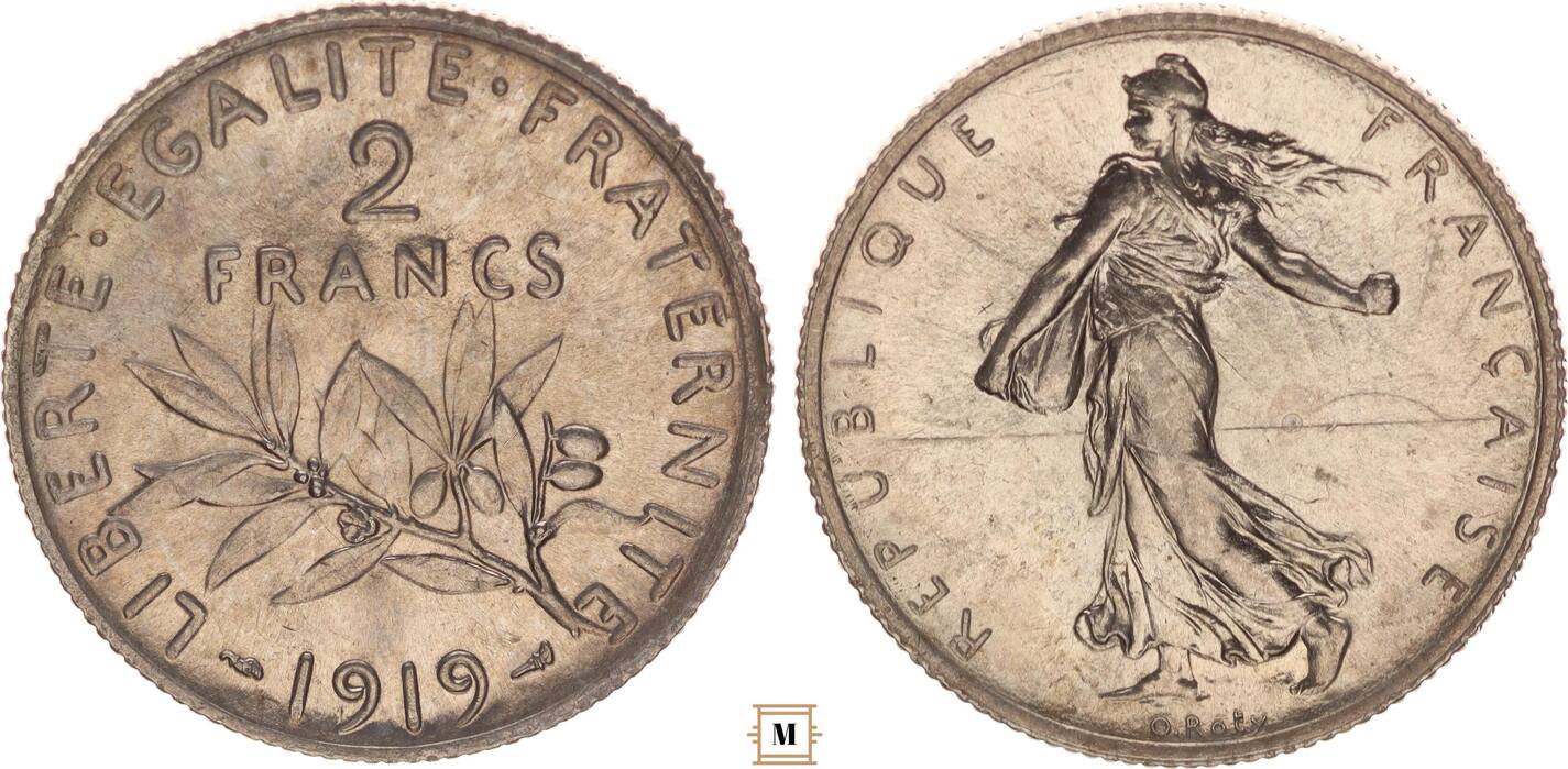 France 2 francs 1919 UNC | MA-Shops