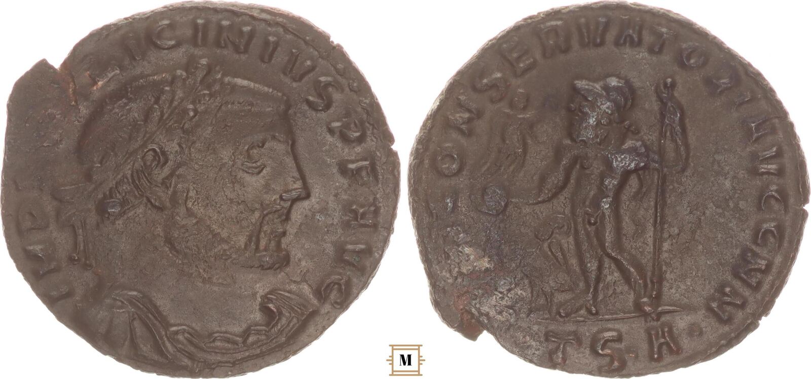 Roman Empire follis 308-324 Licinius I., IOVI CONSERVATORI AVGG NN ...