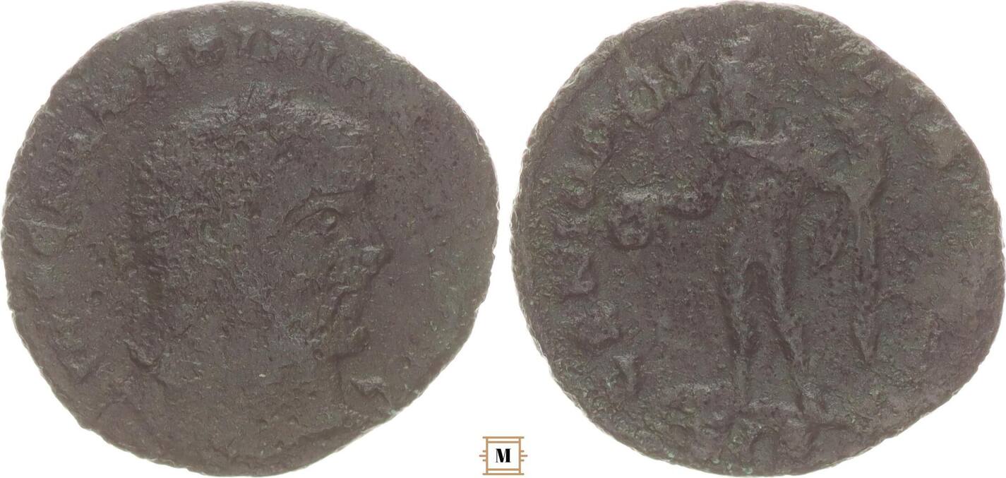 Roman Empire 1/2 follis 286-305 Maximianus Herculius, Genius standing ...