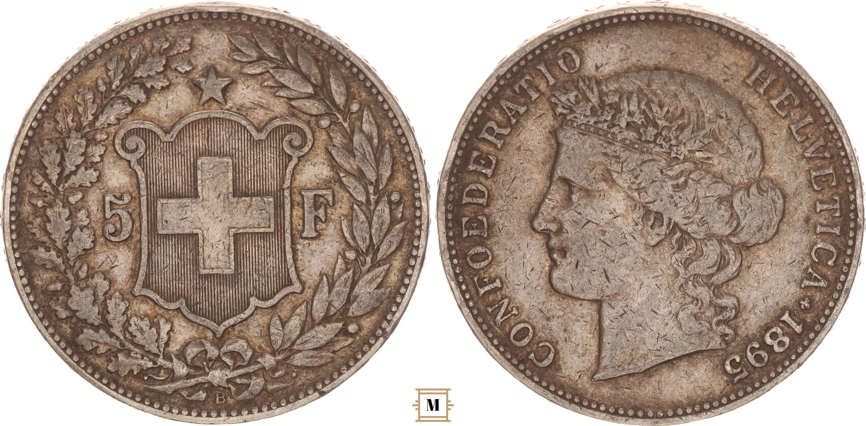 Switzerland 5 francs 1895 | MA-Shops