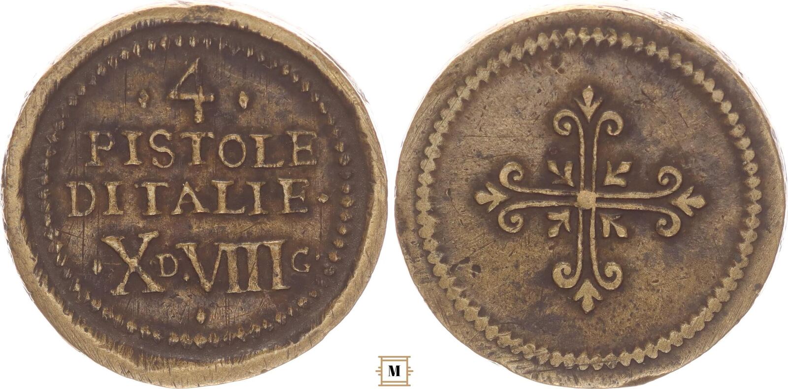 Italy coin weight 4 pistole D'Italie | MA-Shops