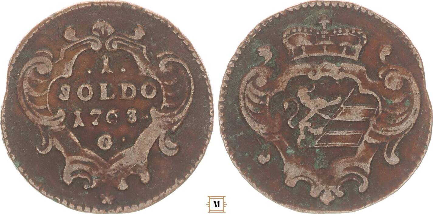 Italy 1 soldo 1763 G Gorizia | MA-Shops