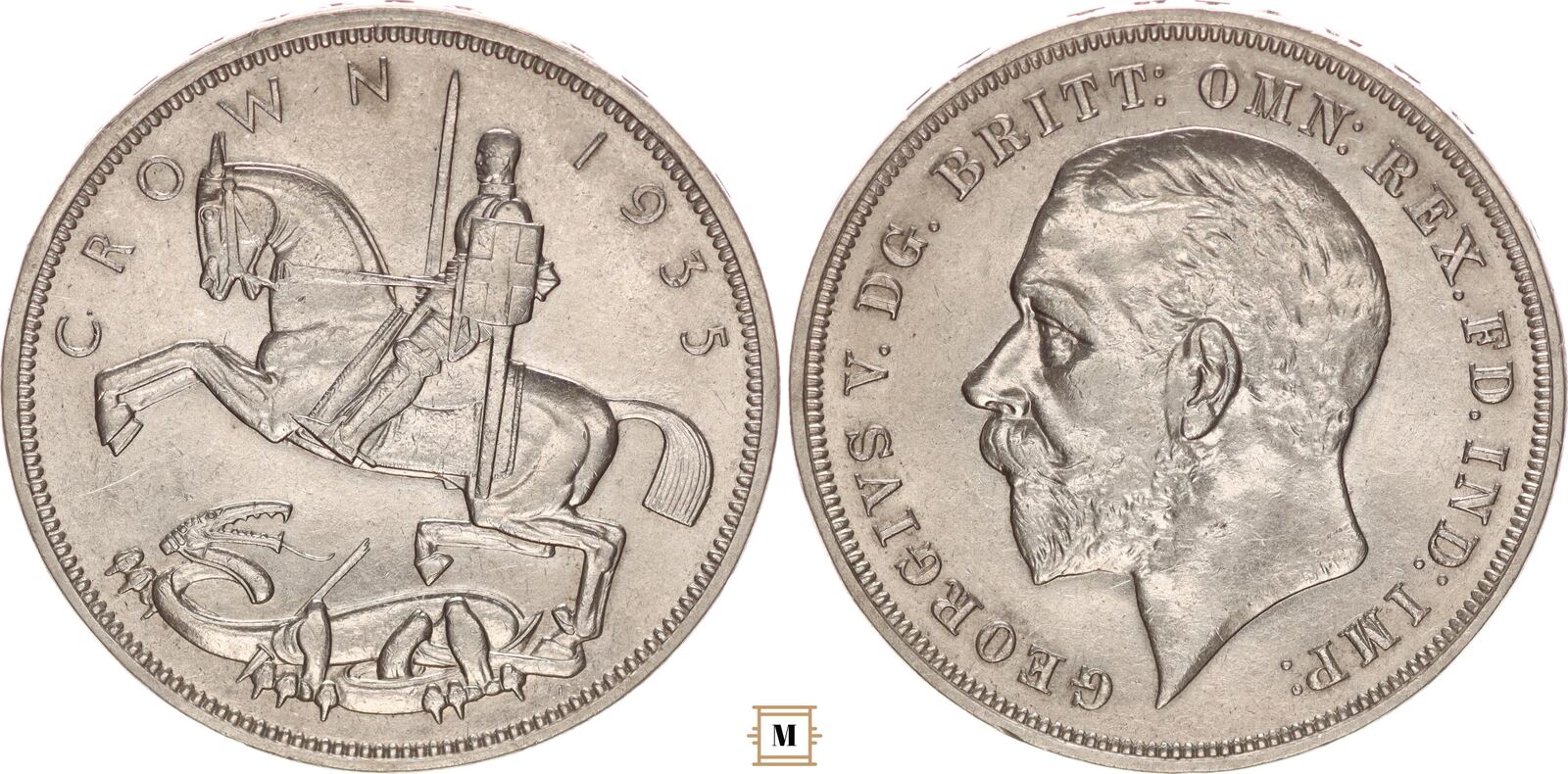 UK/Great Britain/ crown 1935 George V., Silver Jubilee XF | MA-Shops