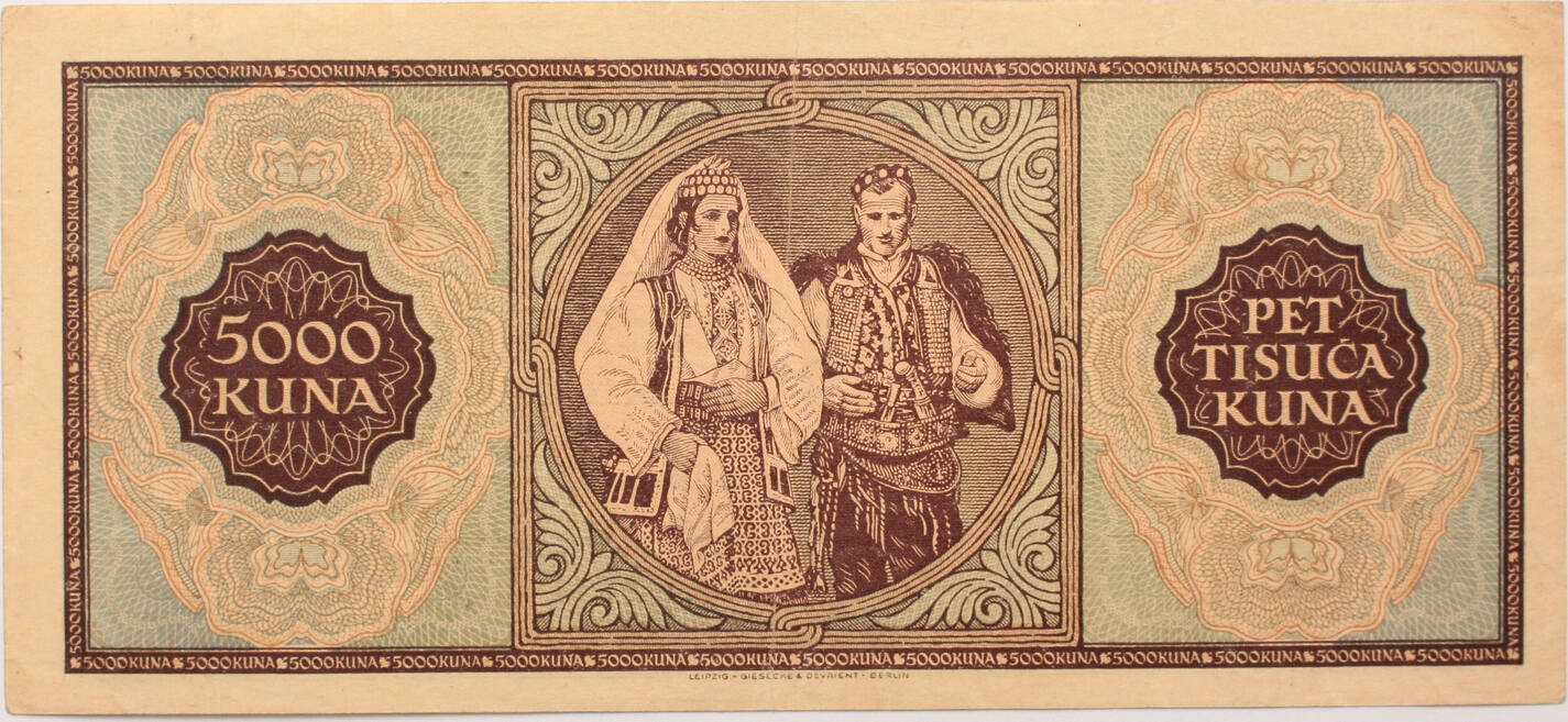 Croatia 5000 kuna 1943 XF | MA-Shops