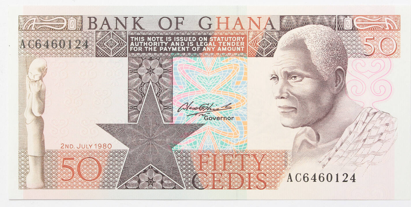 Ghana 50 cedis 1980 UNC | MA-Shops