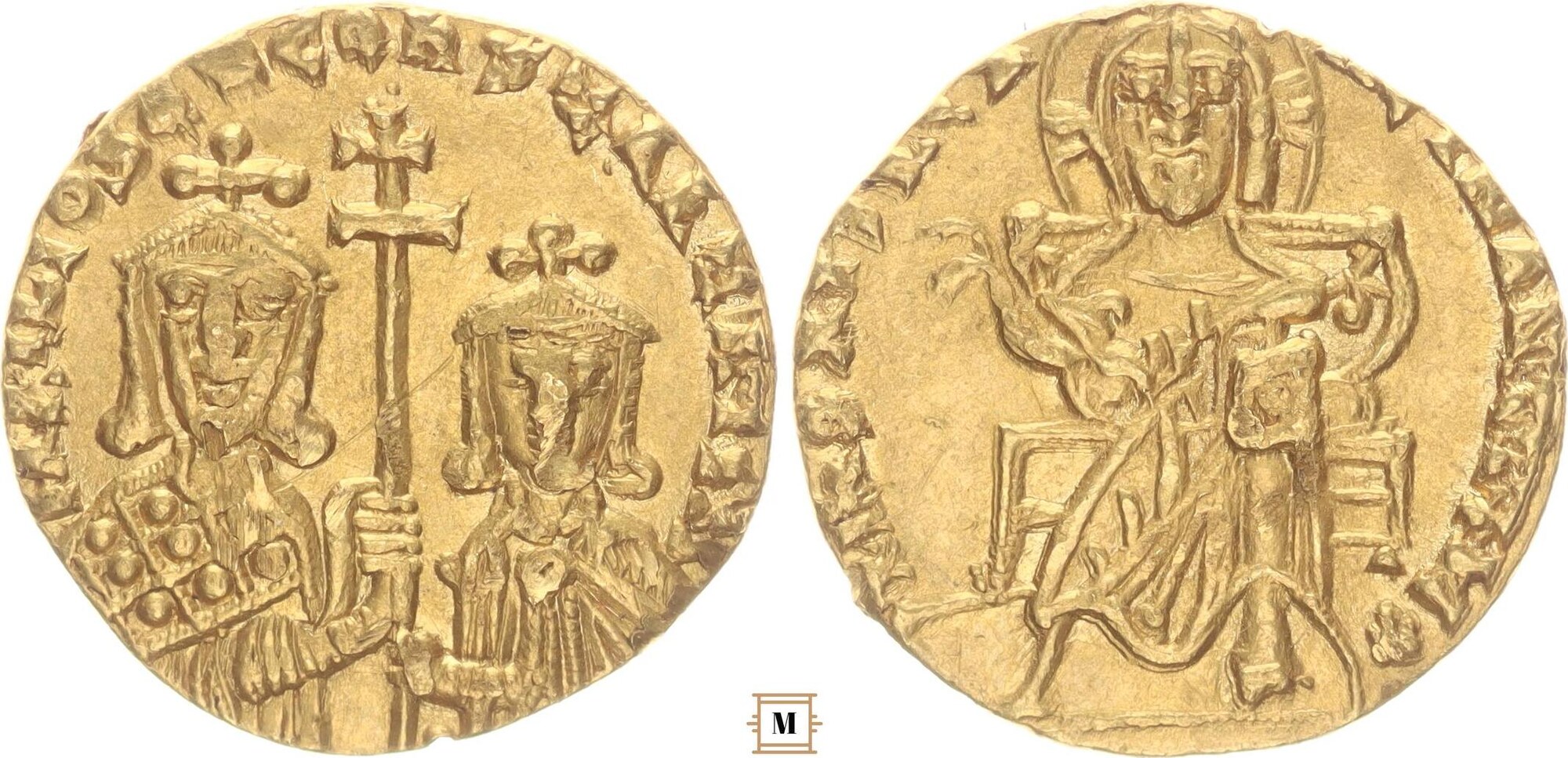 Byzantine Empire solidus 913-959 Constantine VII. with Romanus I ...