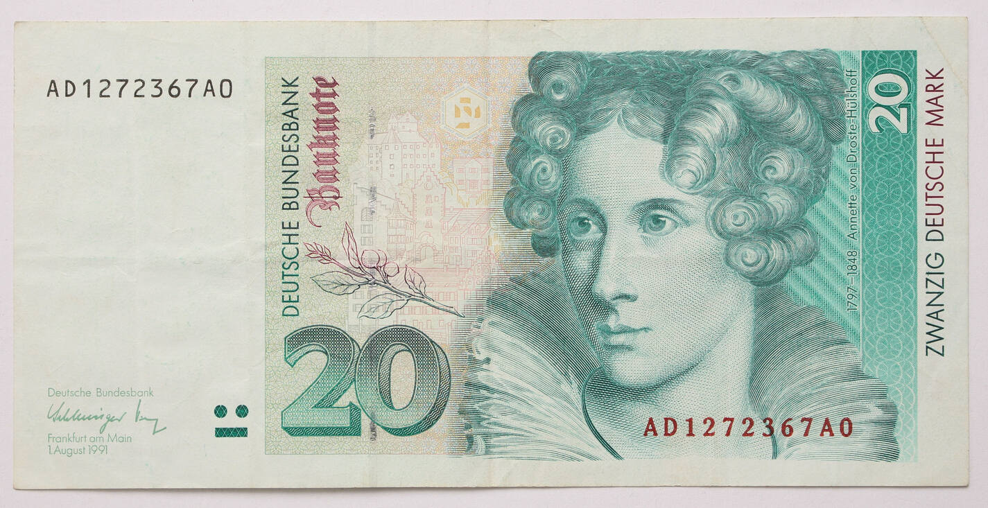 Germany 20 mark 1991 VF | MA-Shops
