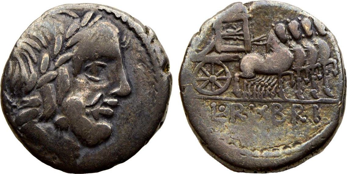 Roman Republic AR Denarius 87 BC L. Rubrius Dossenus | MA-Shops