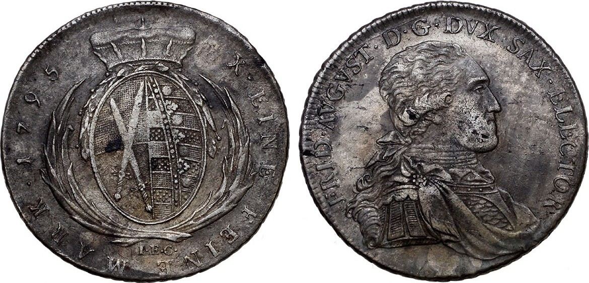 Germany taler 1795 Sachsen, Friedrich August III. VF | MA-Shops