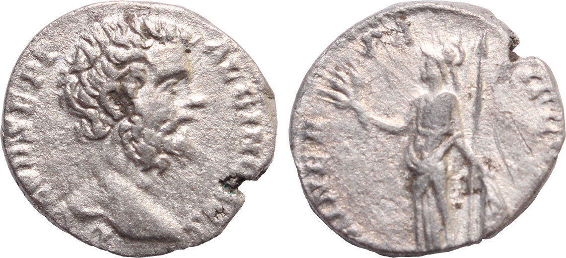 Roman Empire AR Denarius 193-195 Clodius Albinus, Minerva standing | MA ...