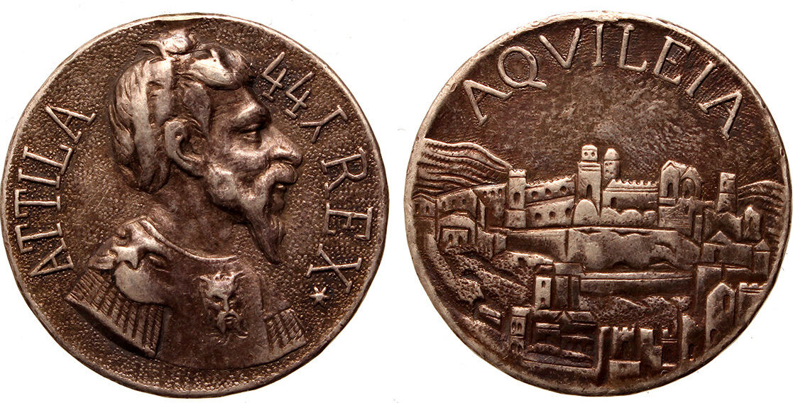 Aquilea medal o.J. Attila 441 Rex, Modern restrike | MA-Shops
