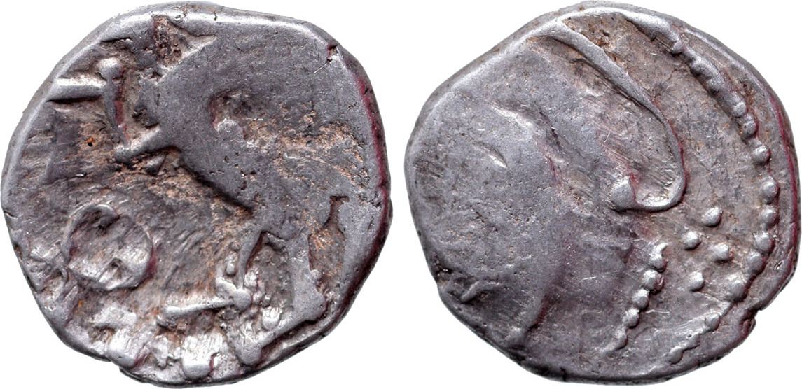Celtic quinarius c.80-50 BC Gaul sequani | MA-Shops