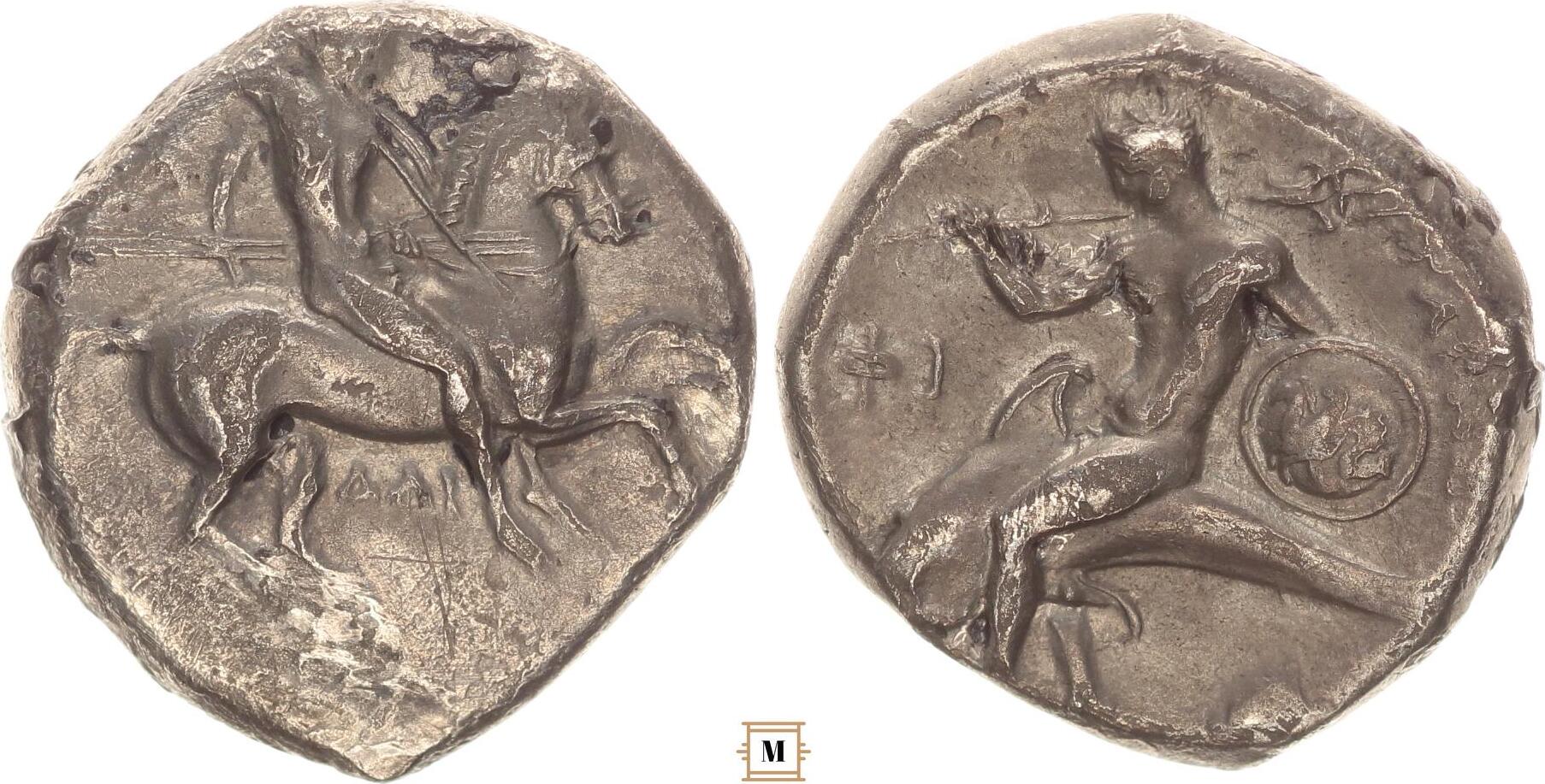 Greek nomos c.302-290 BC Calabria, Tarentum, Dai...and Phi ...