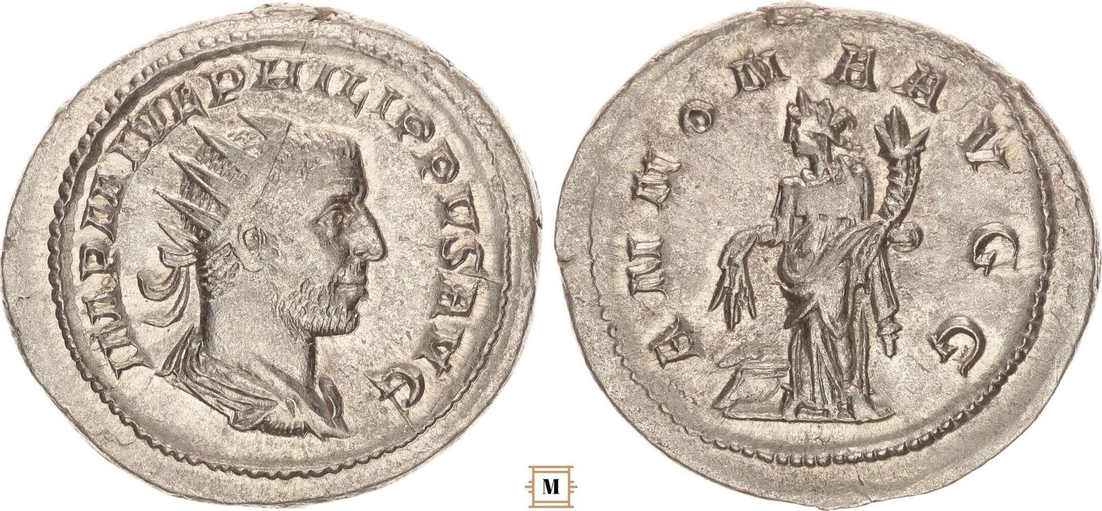 Roman Empire Antoninianus 244-249 Philip I., Annona standing nice ...
