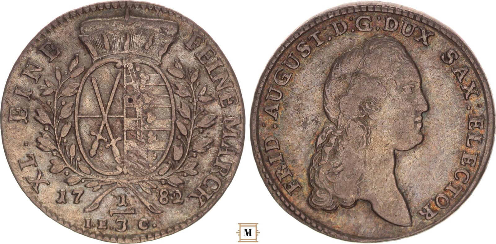 Germany 1/3 taler 1782 IEC Sachsen, Friedrich August III., Dresden | MA ...