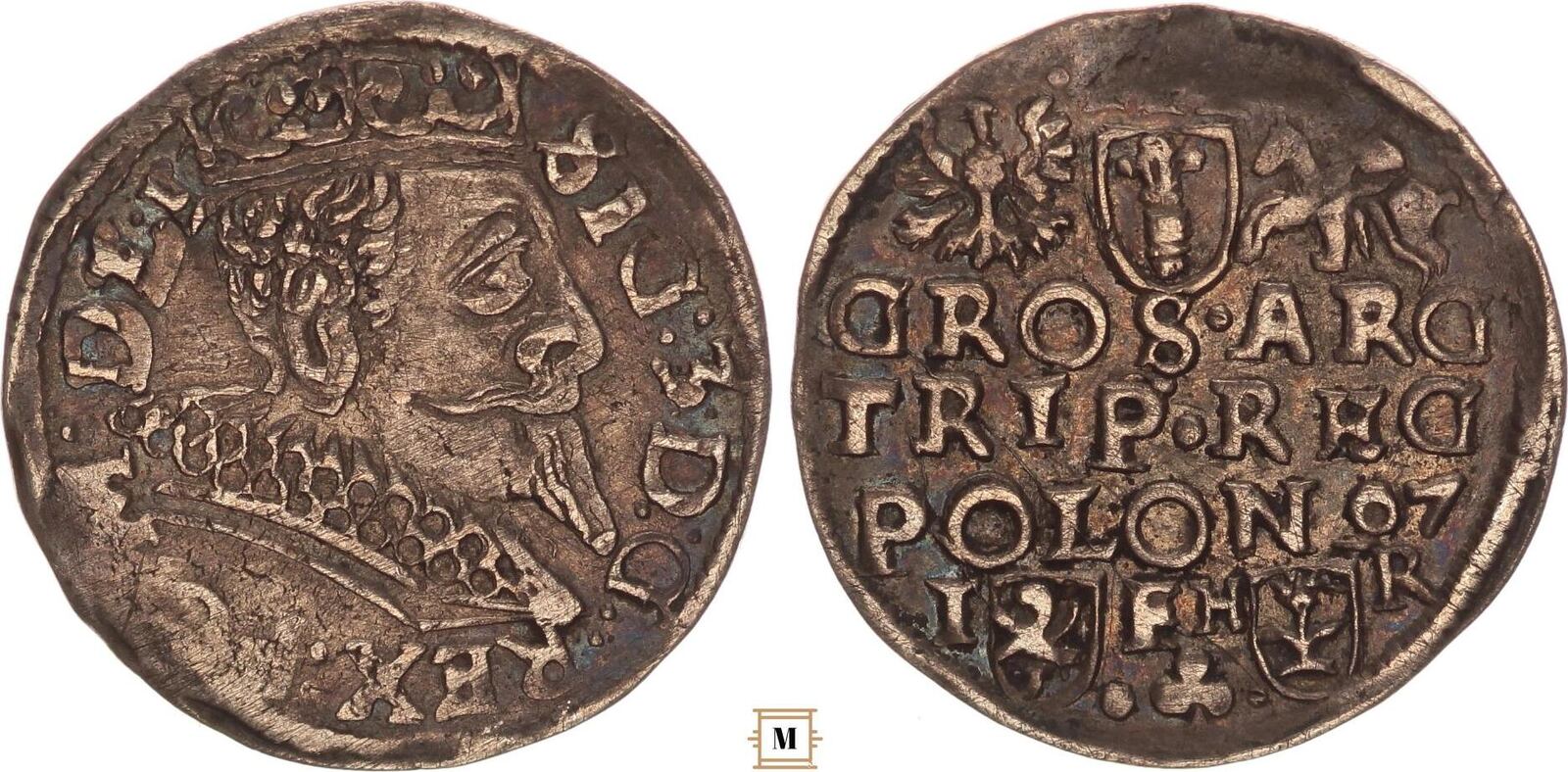 Poland 3 Groschen 1597 Sigismund III Posen MA Shops Poland 3 Groschen 1597 Sigismund III Posen MA Shops